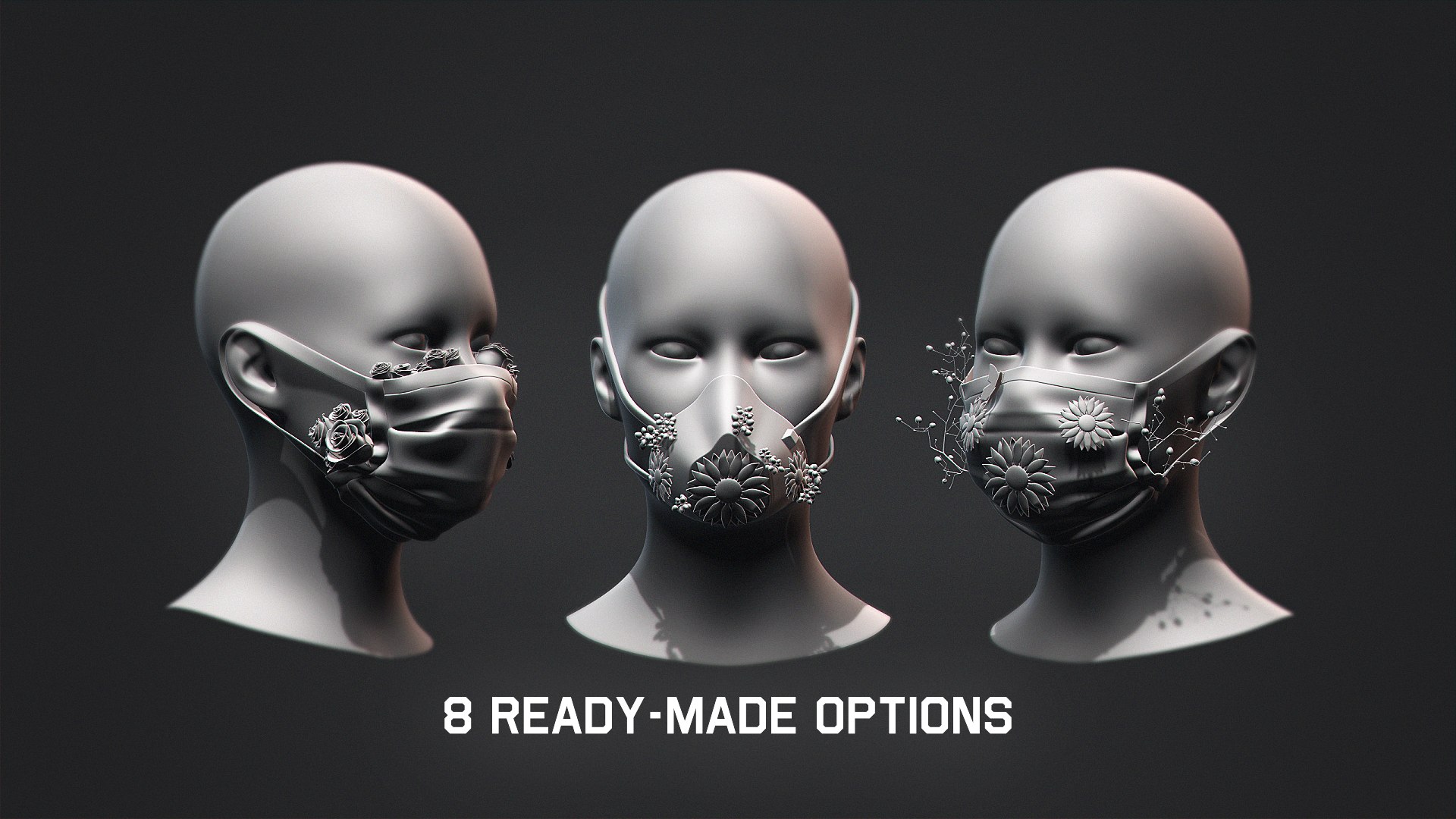 3D Mask Constructor Kitbash Vol 03 Model - TurboSquid 1854993