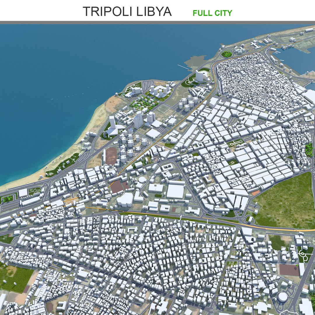 3D Tripoli Libya Model - TurboSquid 2154658