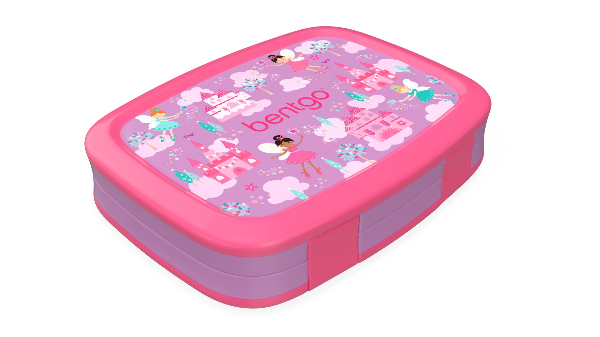 Plastic Bentgo Kids Lunch Box Closed Pink 3D Model - TurboSquid 2148964