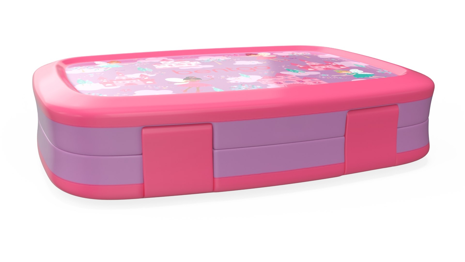 Plastic Bentgo Kids Lunch Box Closed Pink 3D Model - TurboSquid 2148964