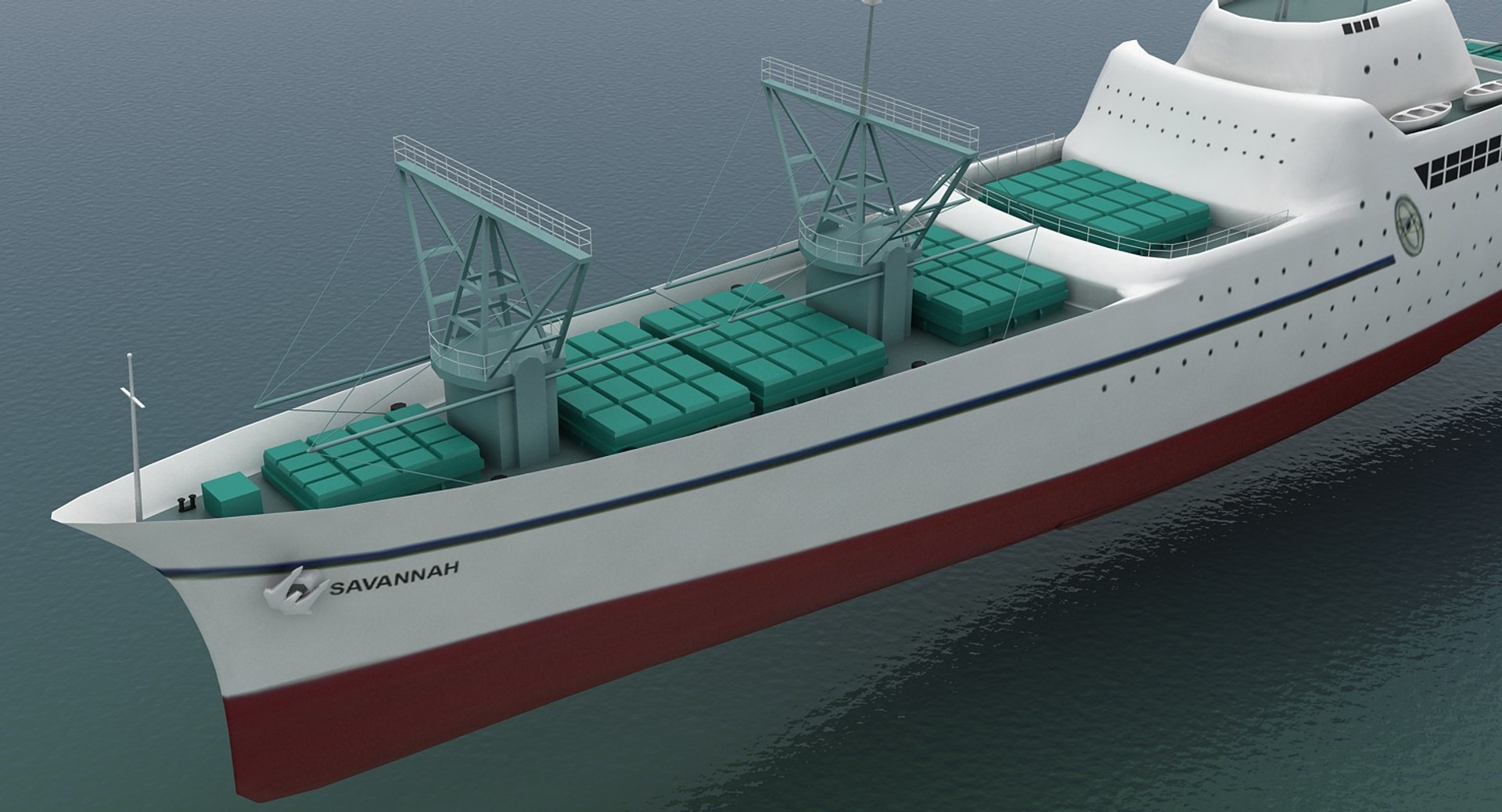 Savannah Ship Nuclear Cargo 3d Ma