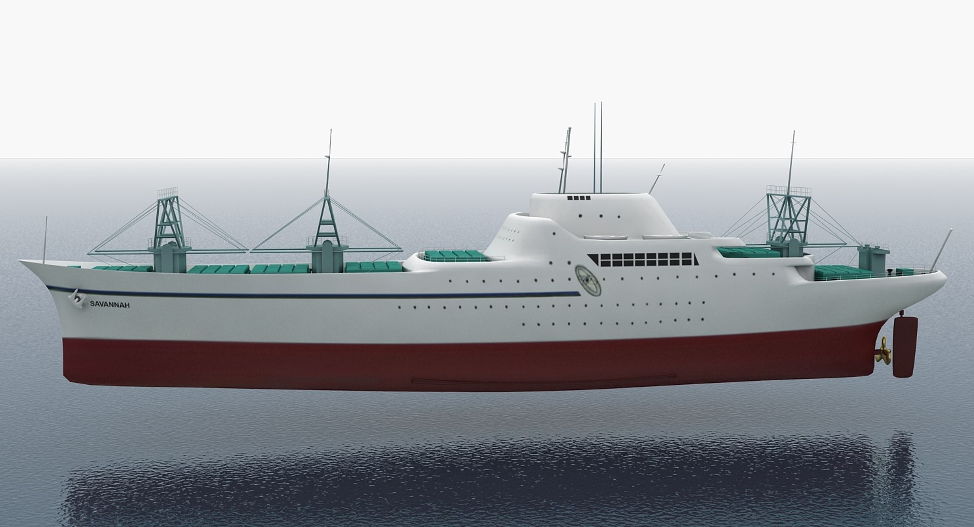 Savannah Ship Nuclear Cargo 3d Ma