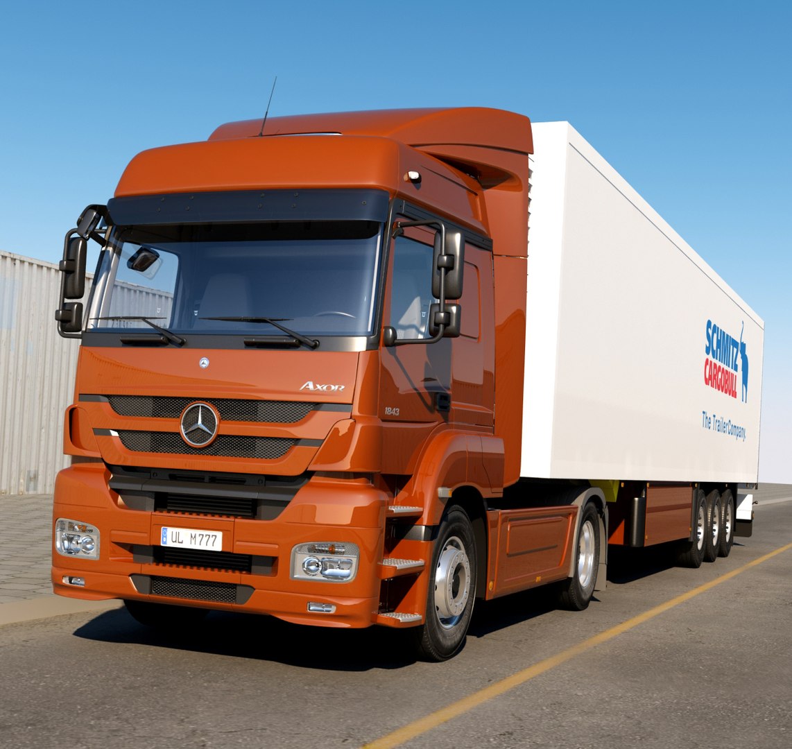3d model mercedes-benz axor 2011