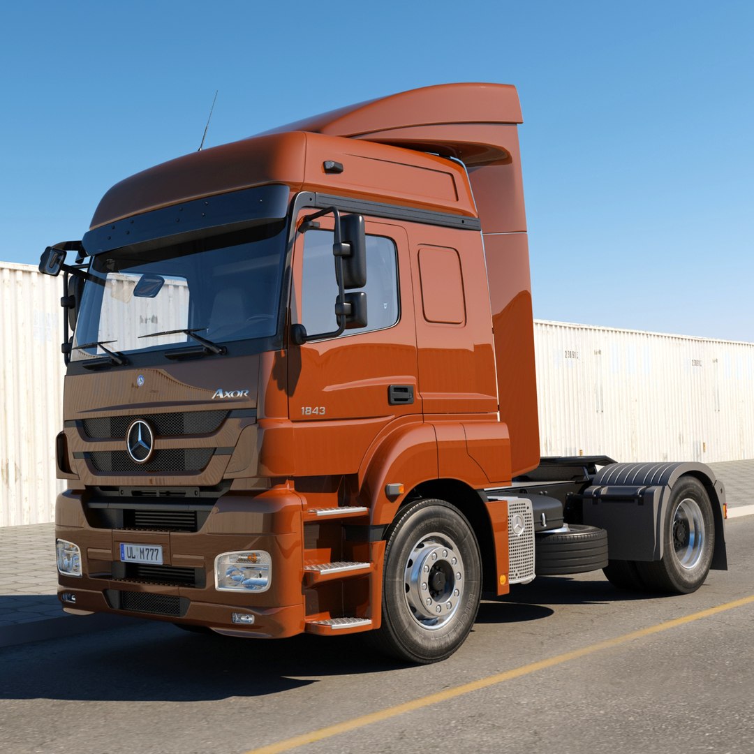 3d model mercedes-benz axor 2011