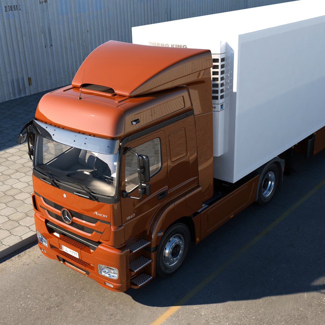 3d model mercedes-benz axor 2011