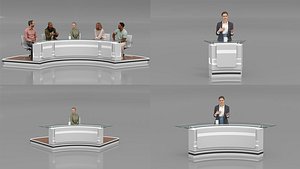 News Desk 3D Models for Download | TurboSquid