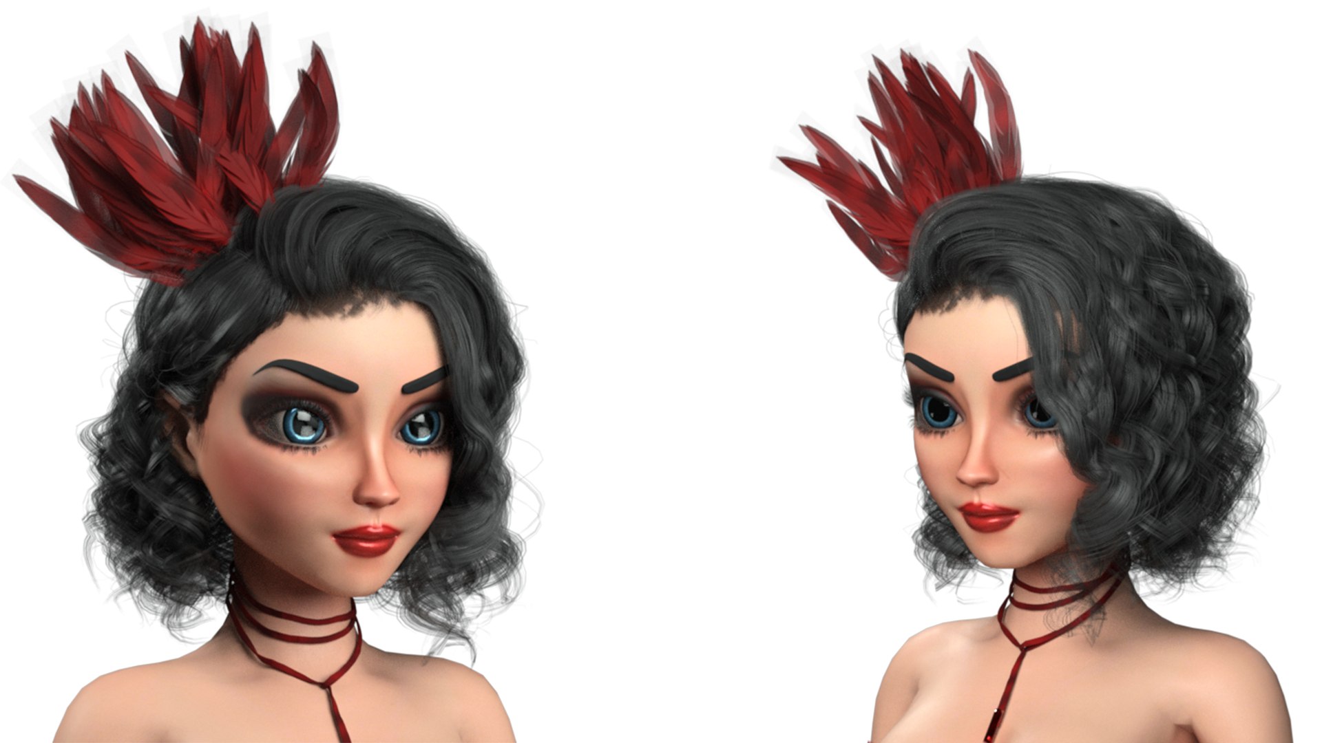 Cartoon Rigged Cute Girl Character 3D Model 3D Model - TurboSquid 2301803