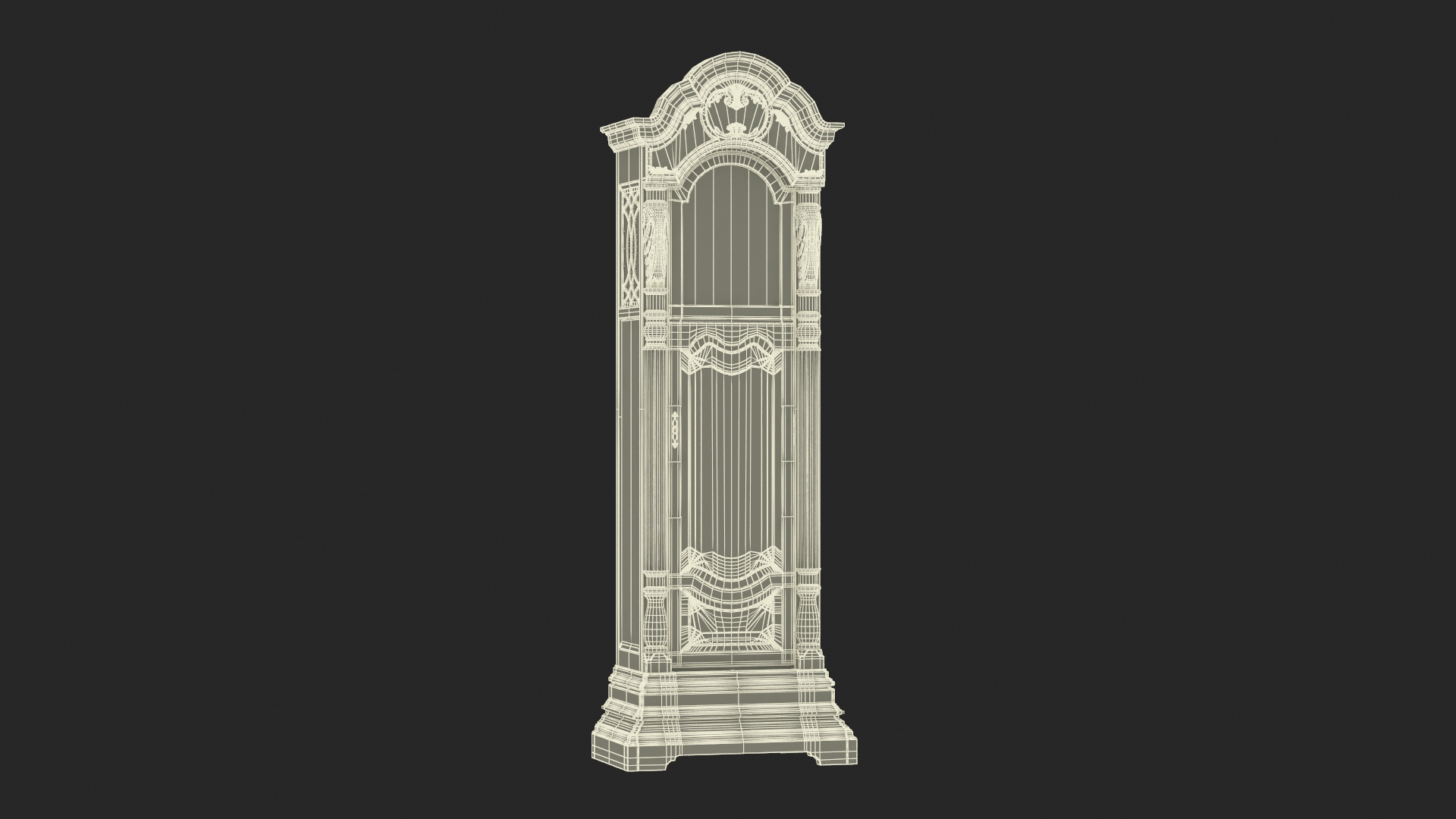 Antique Grandfather Striking Clock 3D Model - TurboSquid 2252654
