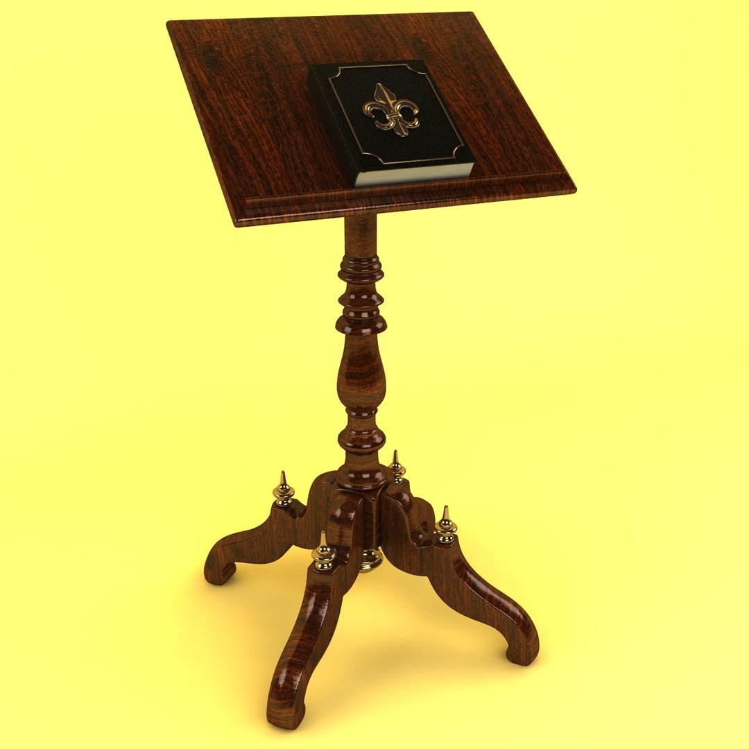reading stand 3d dxf
