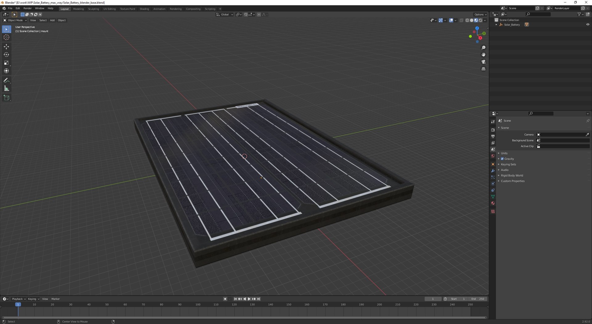 Solar Battery 3D Model - TurboSquid 2287196