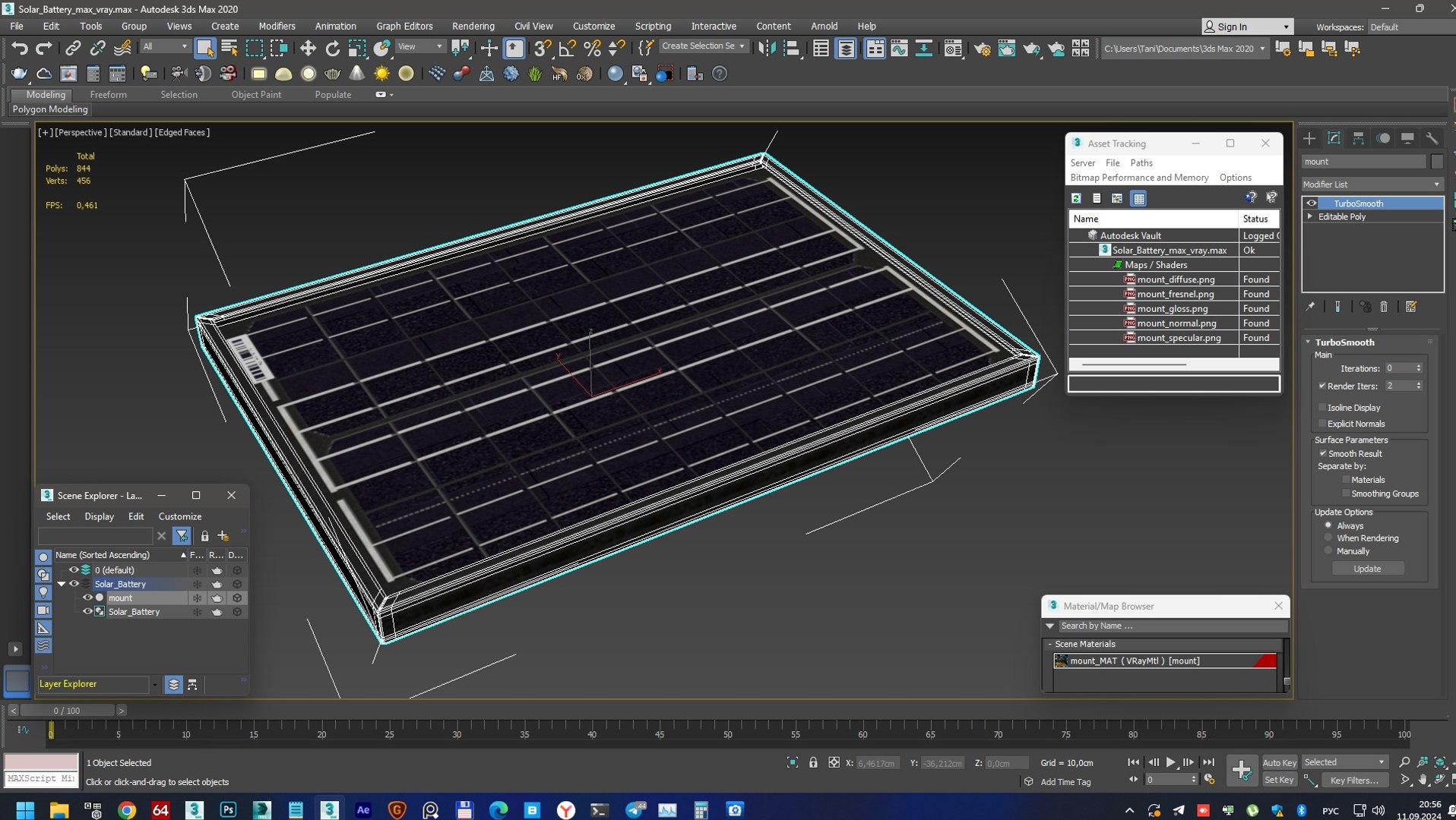Solar Battery 3D Model - TurboSquid 2287196