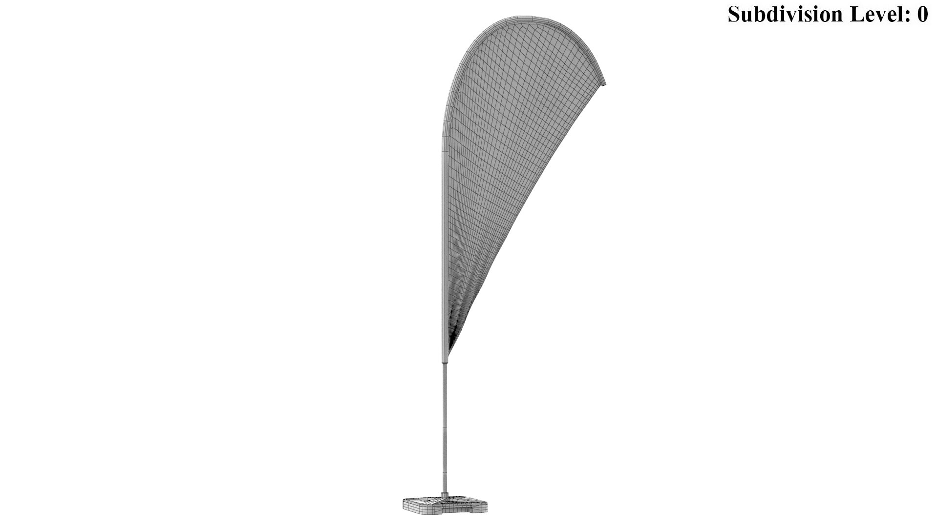 Detailed Flag Banner 03 3D Model - TurboSquid 2061246