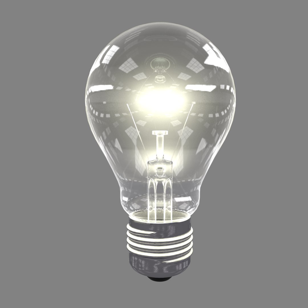 light bulb 3d c4d