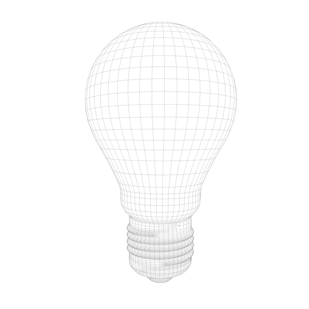 light bulb 3d c4d