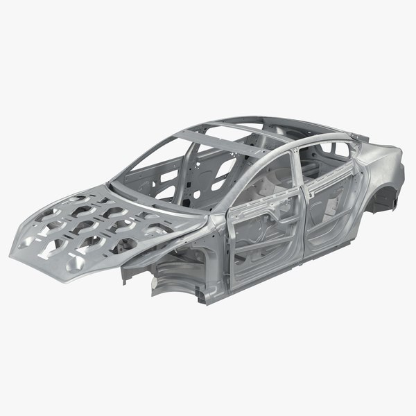 3d tesla s frame modeled model