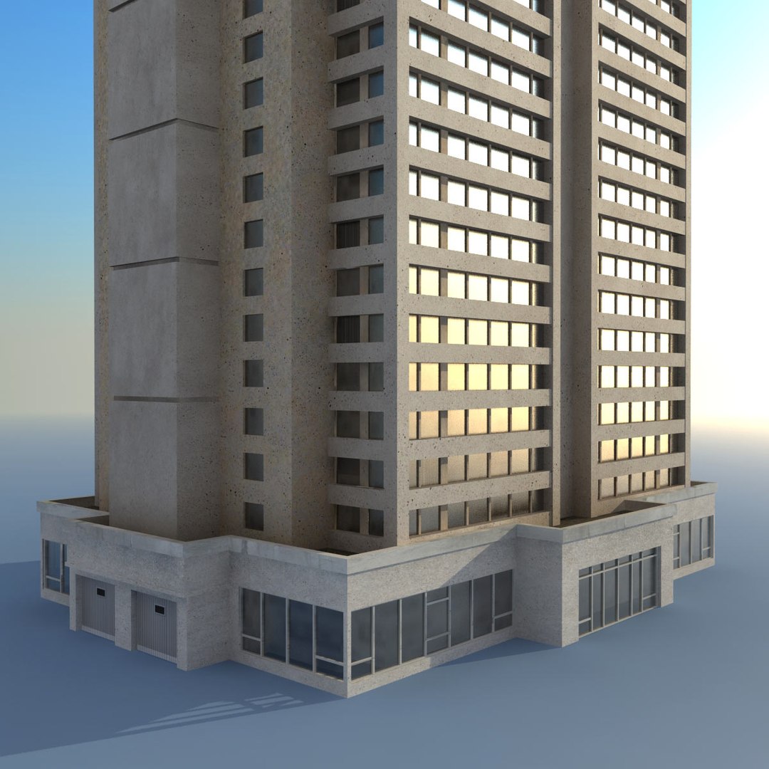 3d Model Building Skyscraper