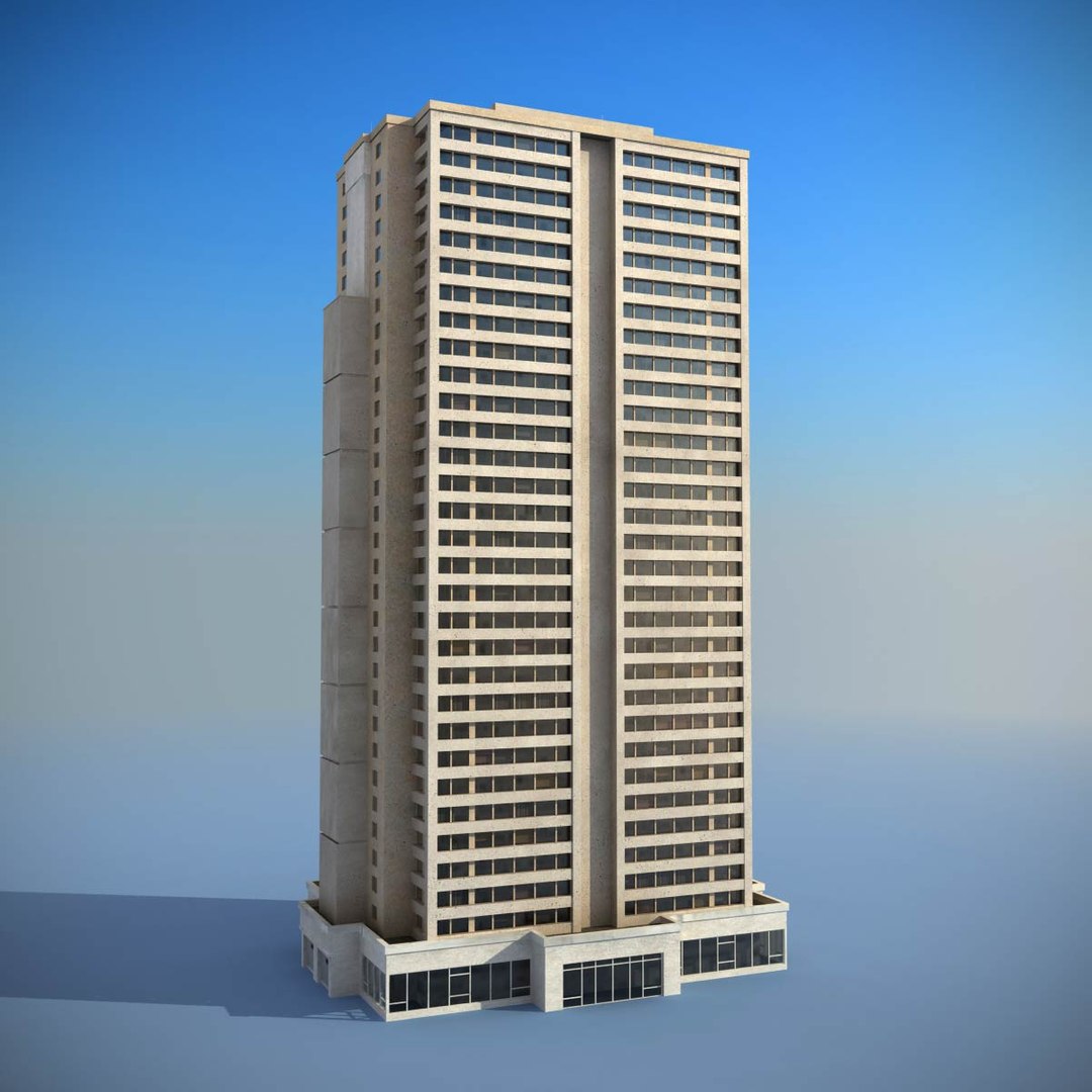 3d Model Building Skyscraper