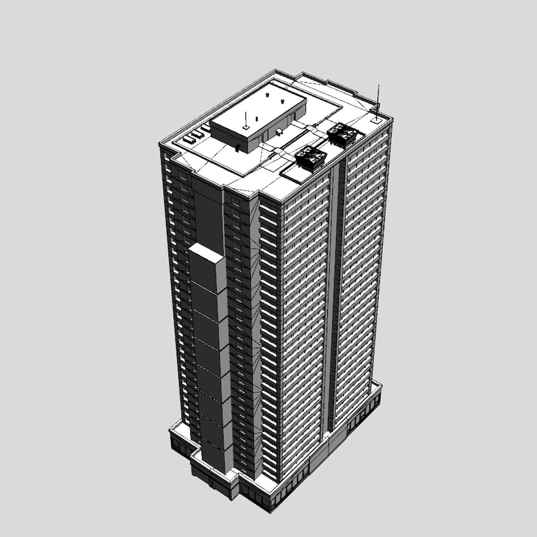 3d Model Building Skyscraper