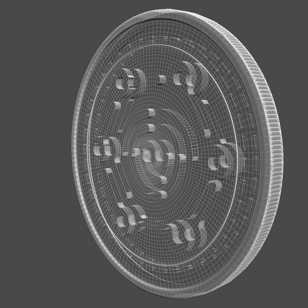 3D DaTa eXchange Cryptocurrency Gold Coin model - TurboSquid 1784465