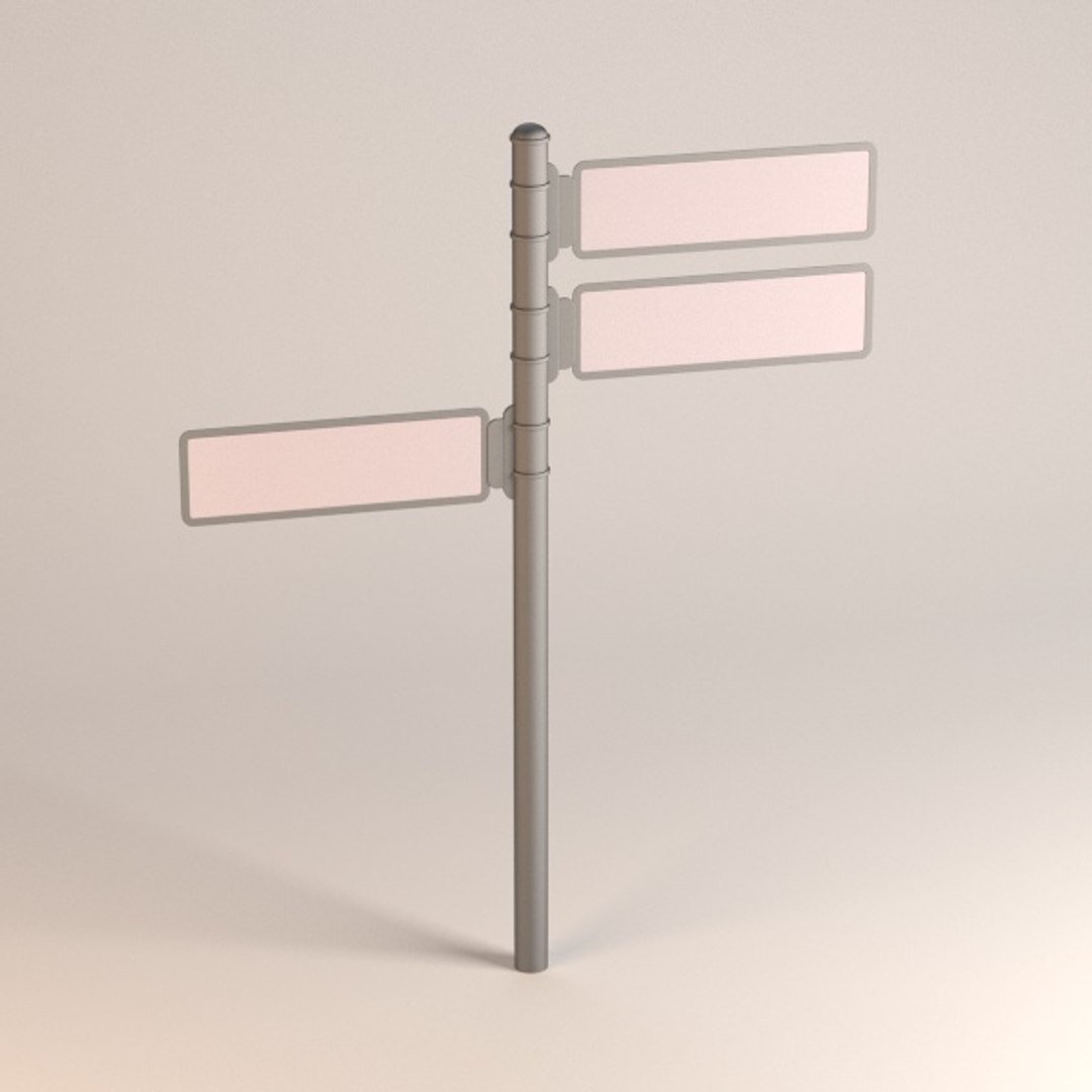 traffic sign 3d 3ds