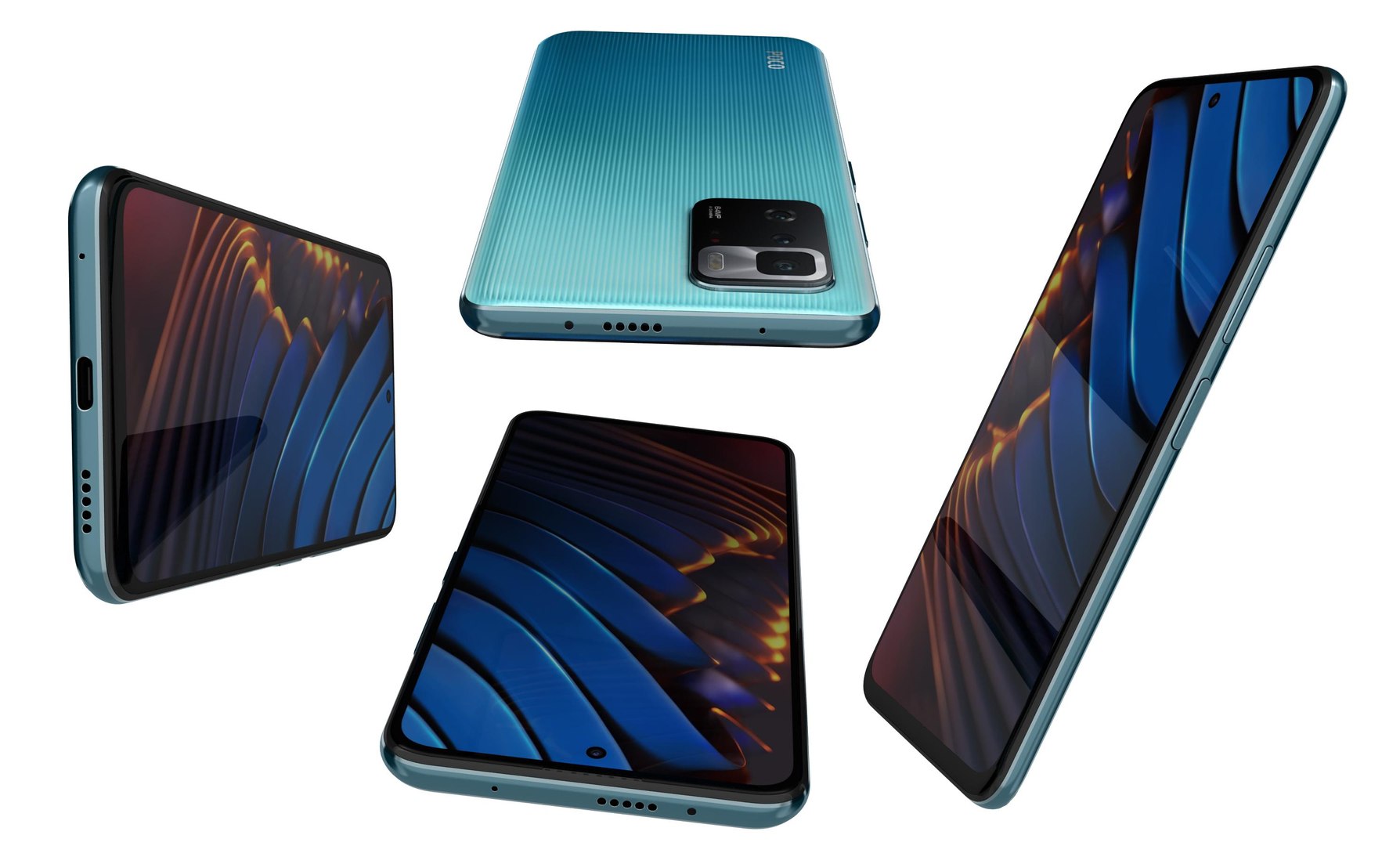 Xiaomi Poco X3 GT Wave Blue 3D model - TurboSquid 1803253