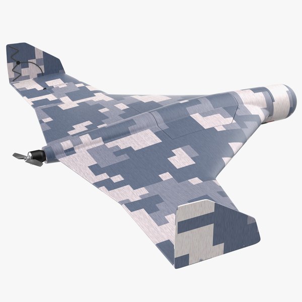 3D kamikaze drone winter camouflage model - TurboSquid 1434511