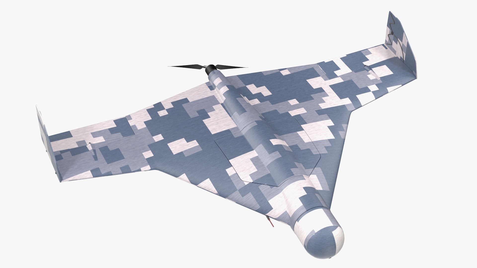 3D Kamikaze Drone Winter Camouflage Model - TurboSquid 1434511