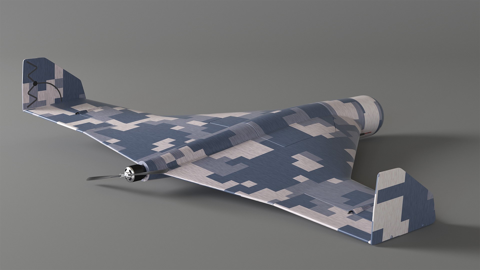 3D Kamikaze Drone Winter Camouflage Model - TurboSquid 1434511