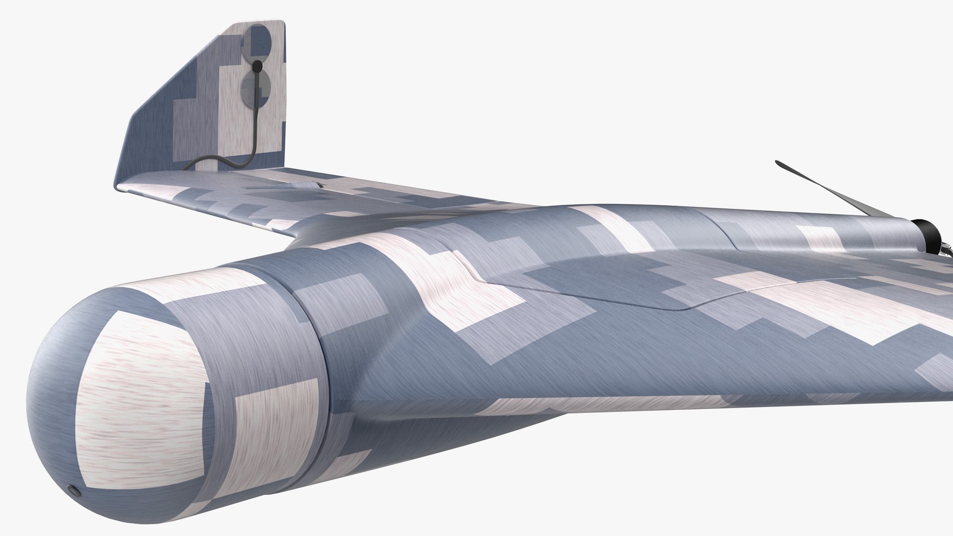 3D Kamikaze Drone Winter Camouflage Model - TurboSquid 1434511