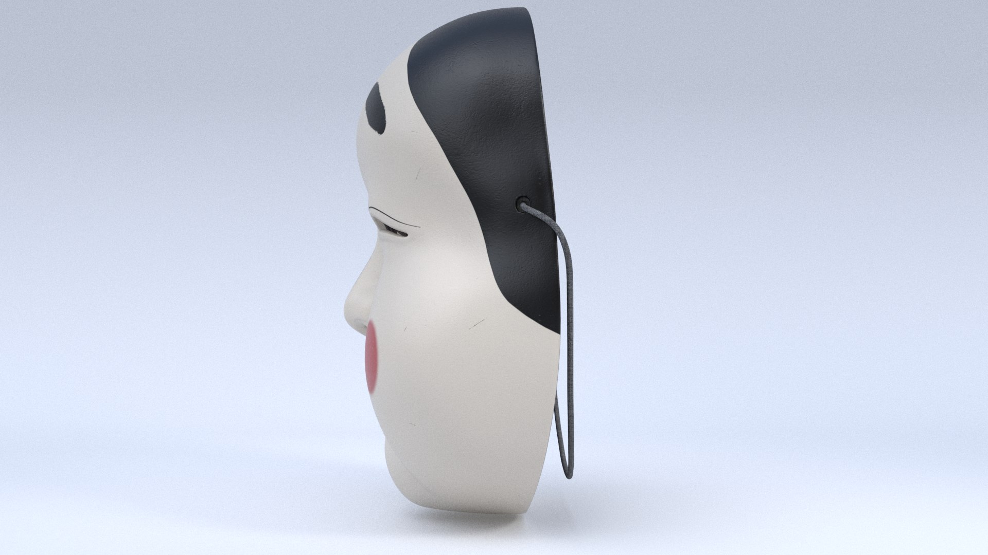3D Japanese Okame - Otafuku Noh Mask Model - TurboSquid 1797059