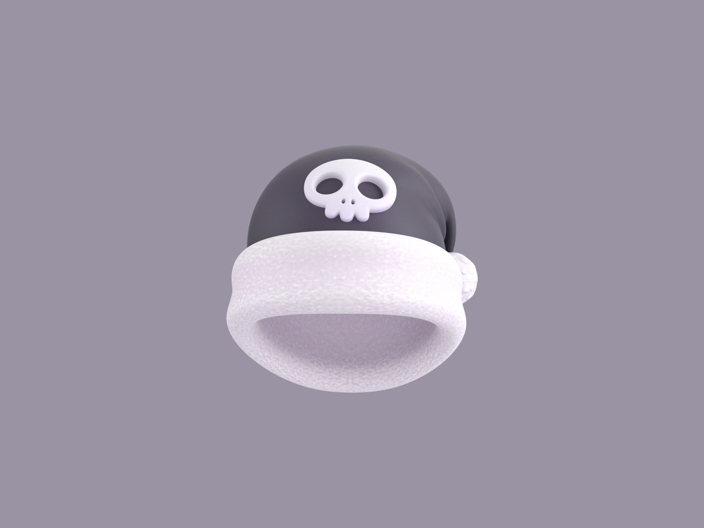 Hat049 Skull Nightcap 3D - TurboSquid 2336556