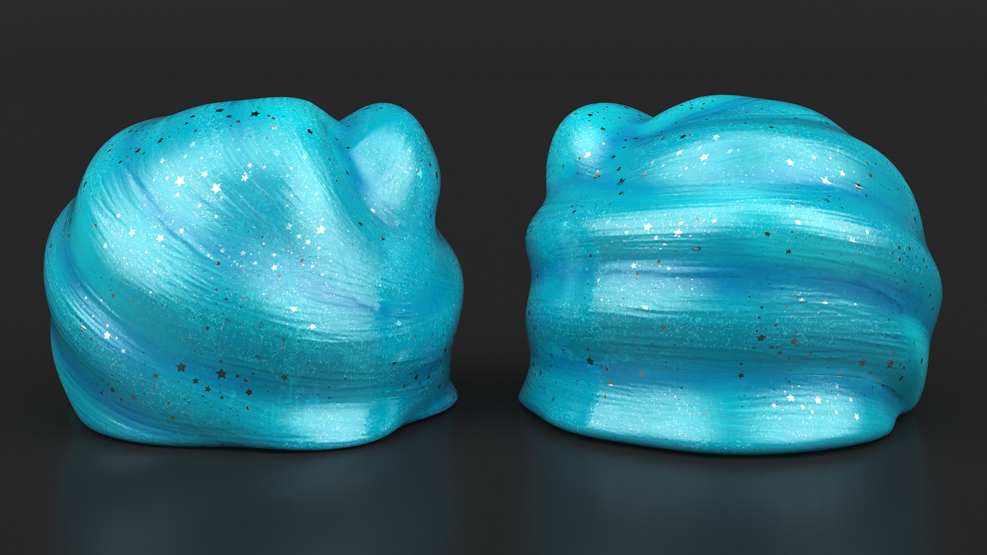 Blue Toy Slimes 3D - TurboSquid 2113718