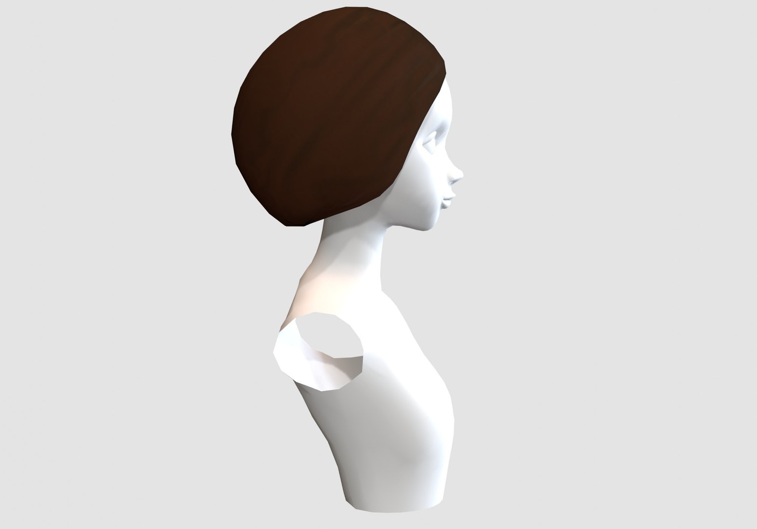 3D Afro Brown Hairstyle Model - TurboSquid 1908338