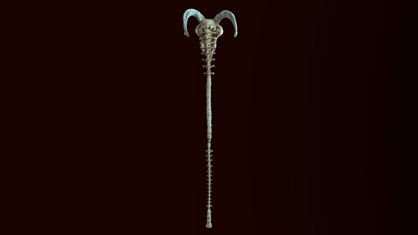 3D Bone Staff model - TurboSquid 1756456