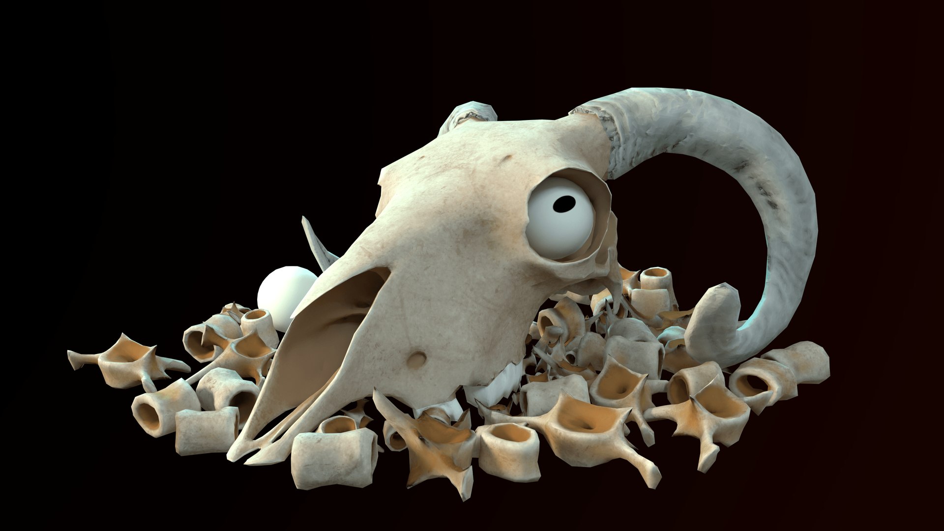 3D Bone Staff Model - TurboSquid 1756456