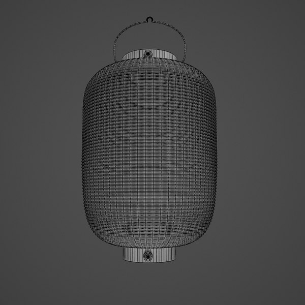 3d oriental lamp samurai japanese interiors model