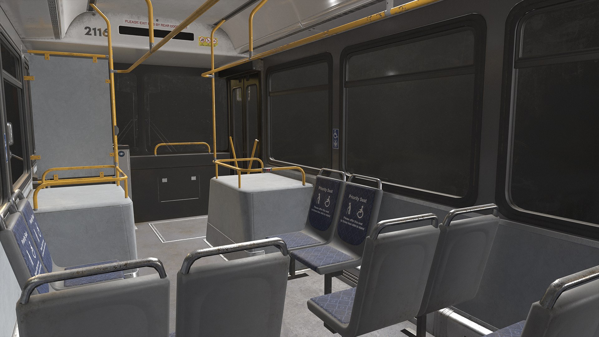 City Bus - Low Poly 3D model - TurboSquid 2131034