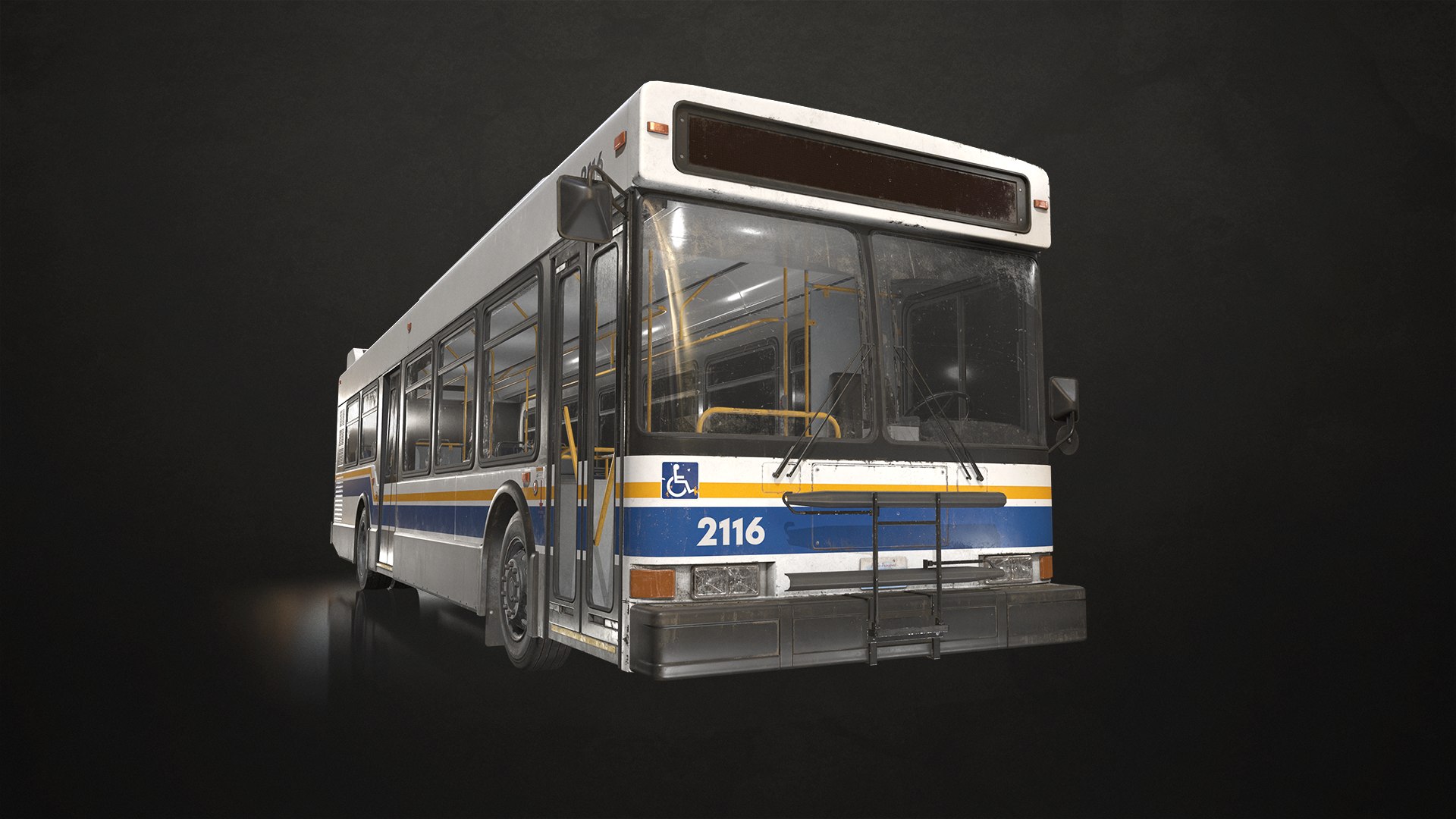 City Bus - Low Poly 3D model - TurboSquid 2131034