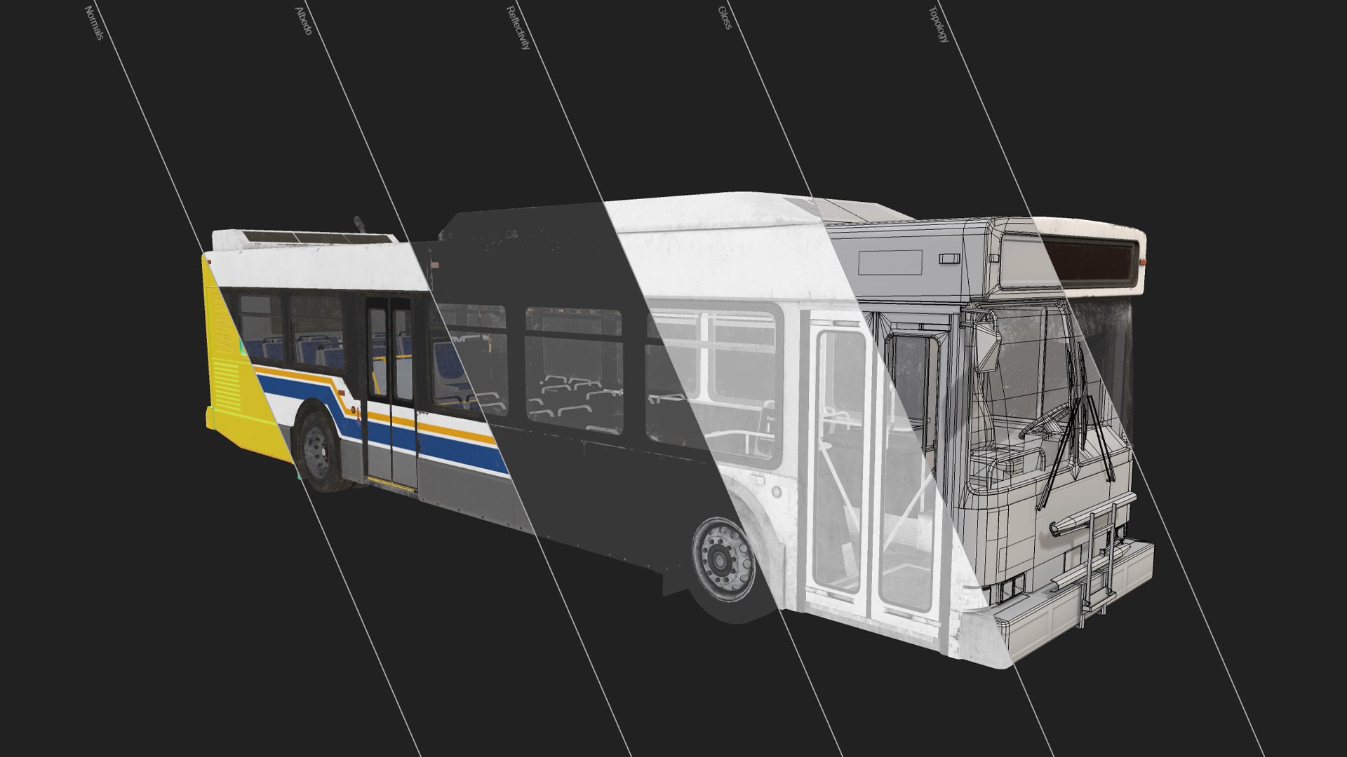 City Bus - Low Poly 3D model - TurboSquid 2131034