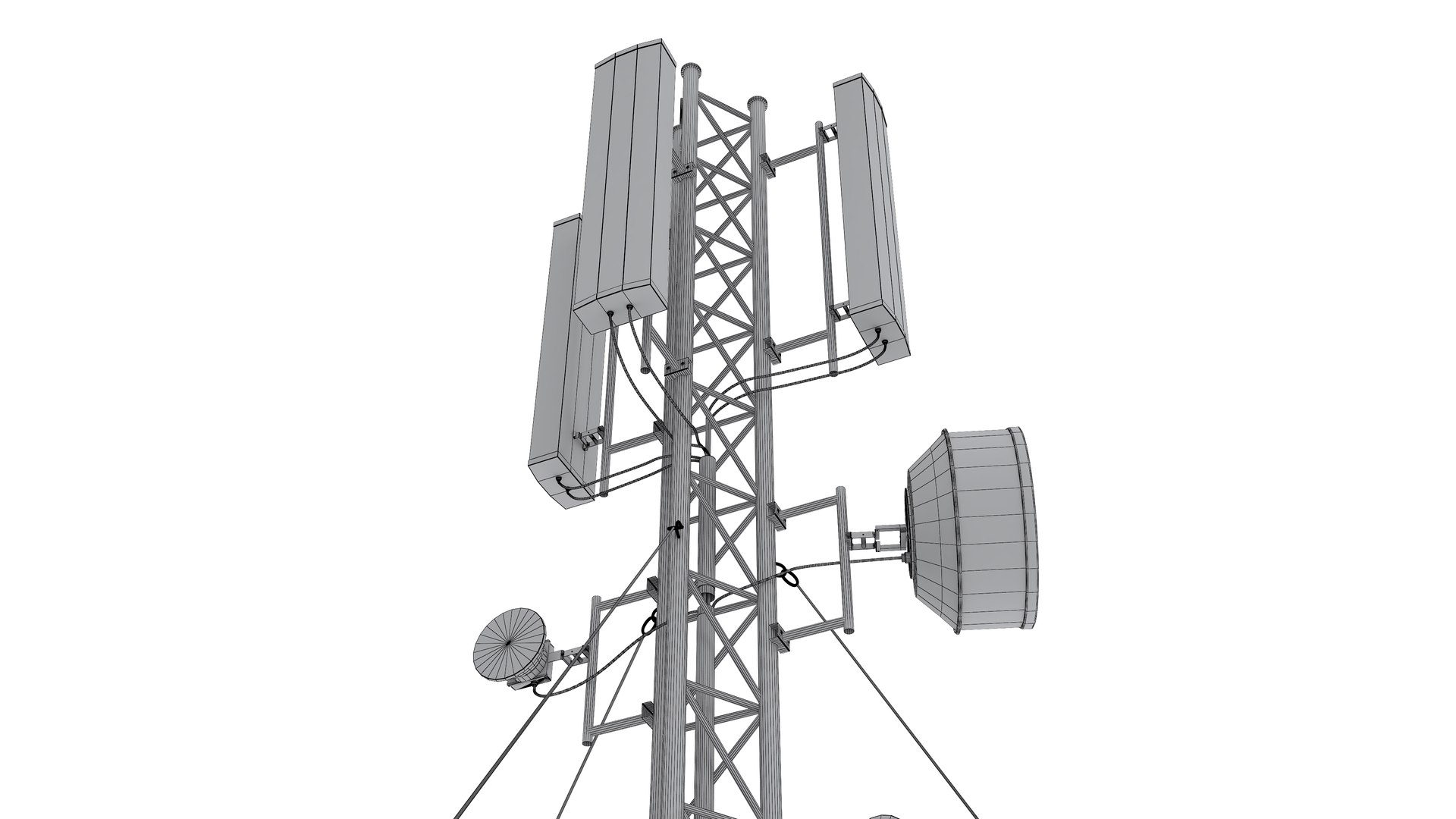 3D Cell Tower Station - TurboSquid 2204729