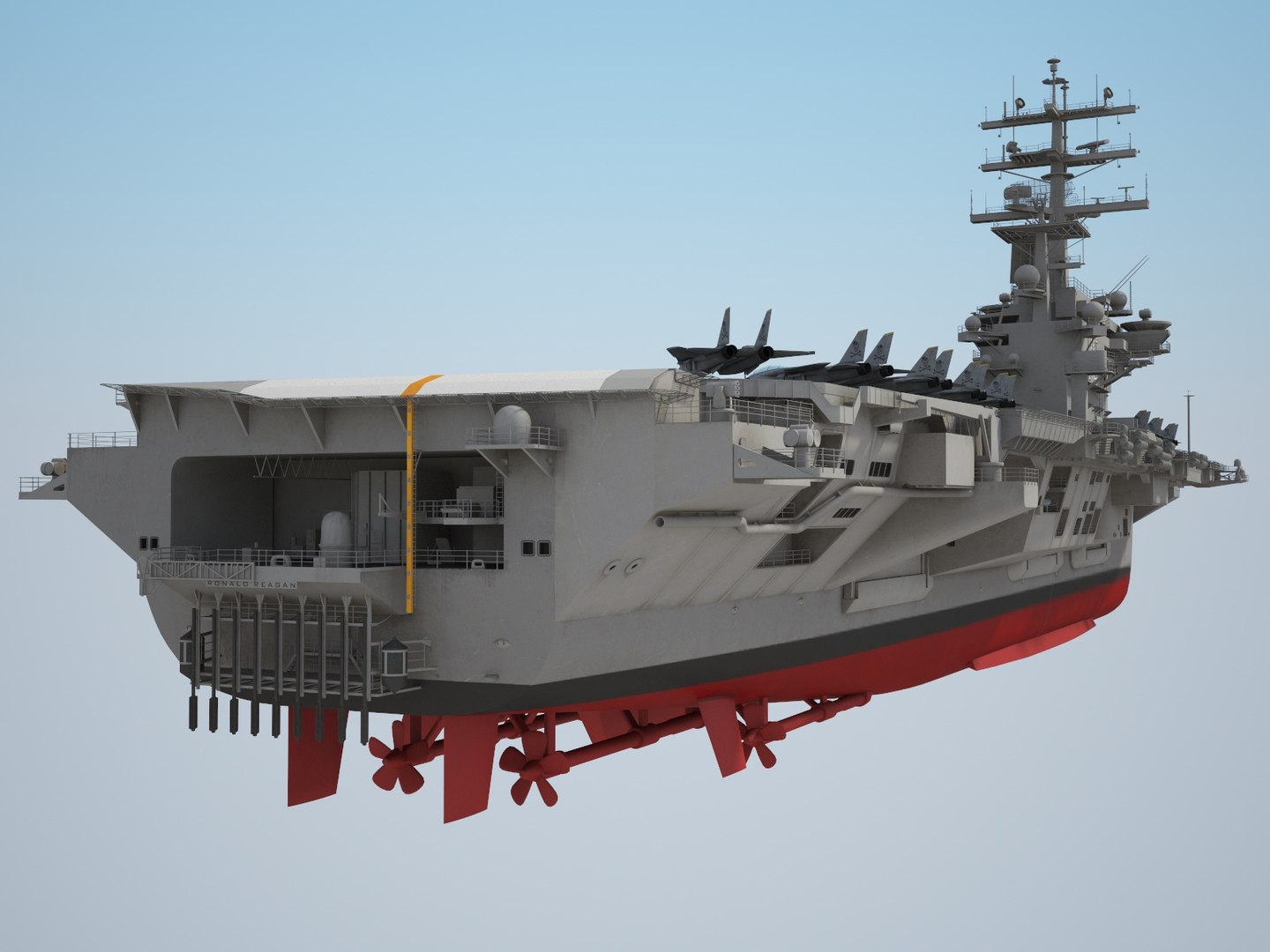 3d Uss Ronald Reagan Model
