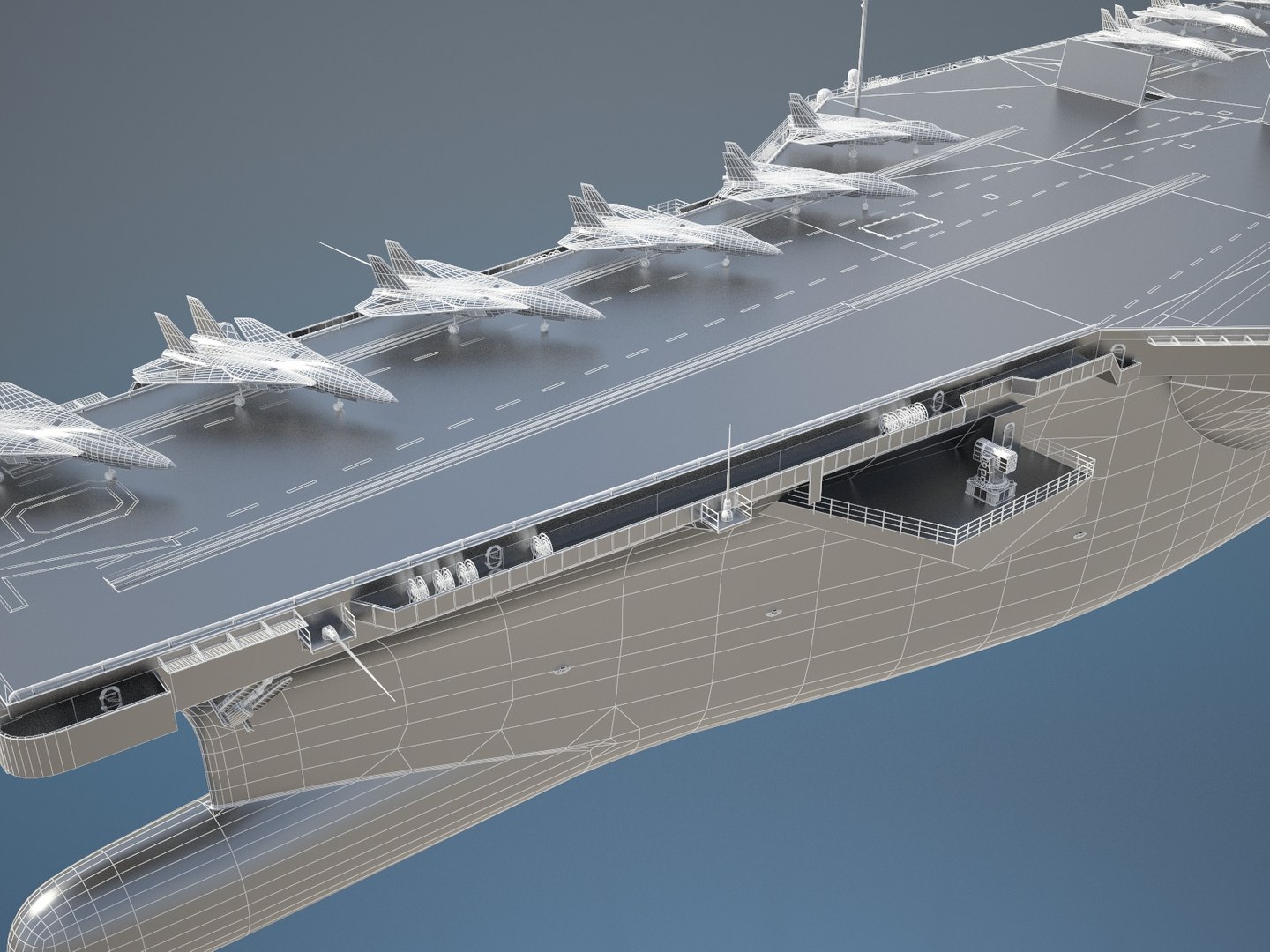 3d Uss Ronald Reagan Model