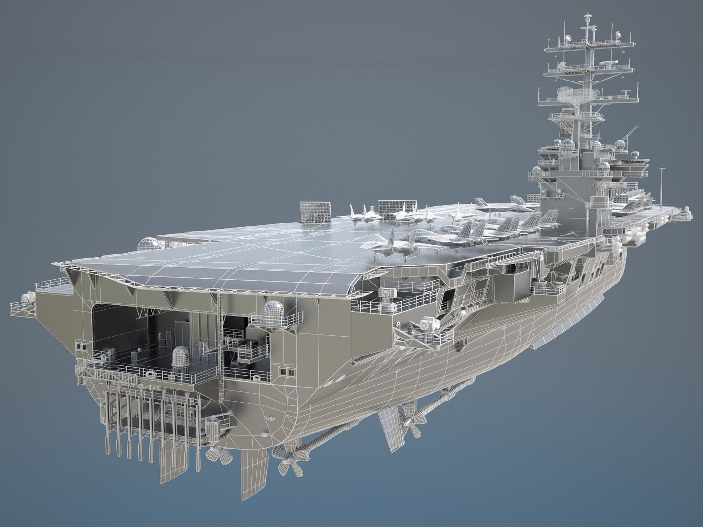 3d Uss Ronald Reagan Model