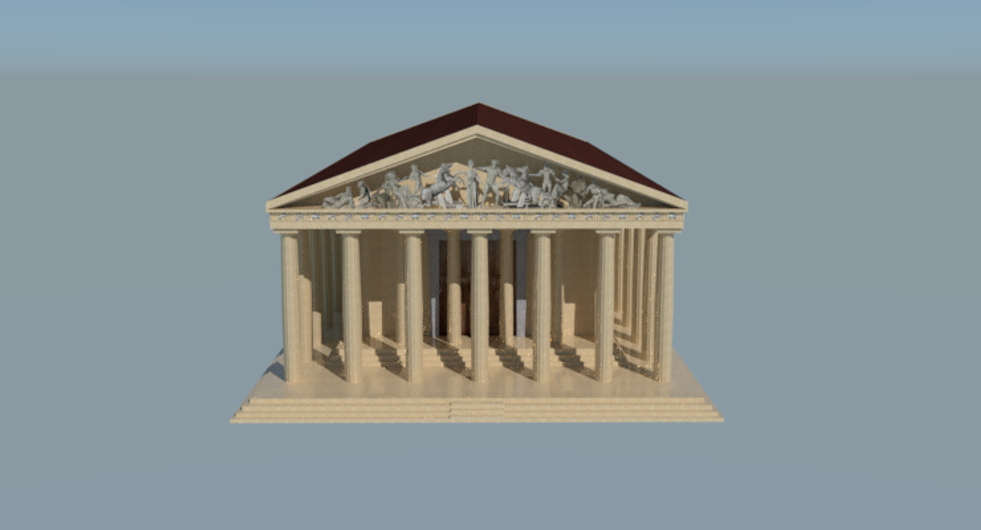 3D Parthenon - TurboSquid 1354478