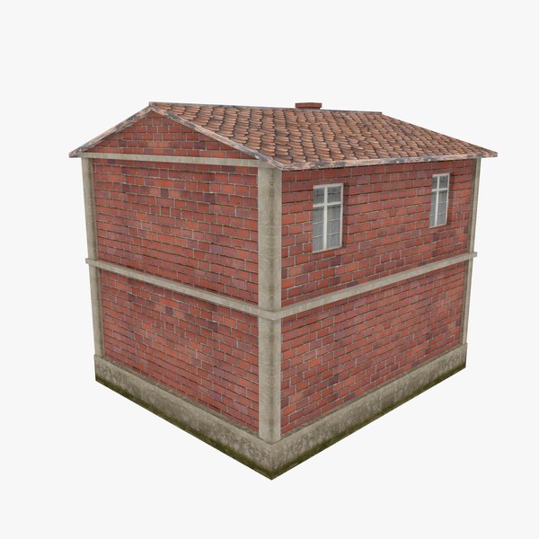 modelo 3d Casa de ladrillo gratis - TurboSquid 1084434