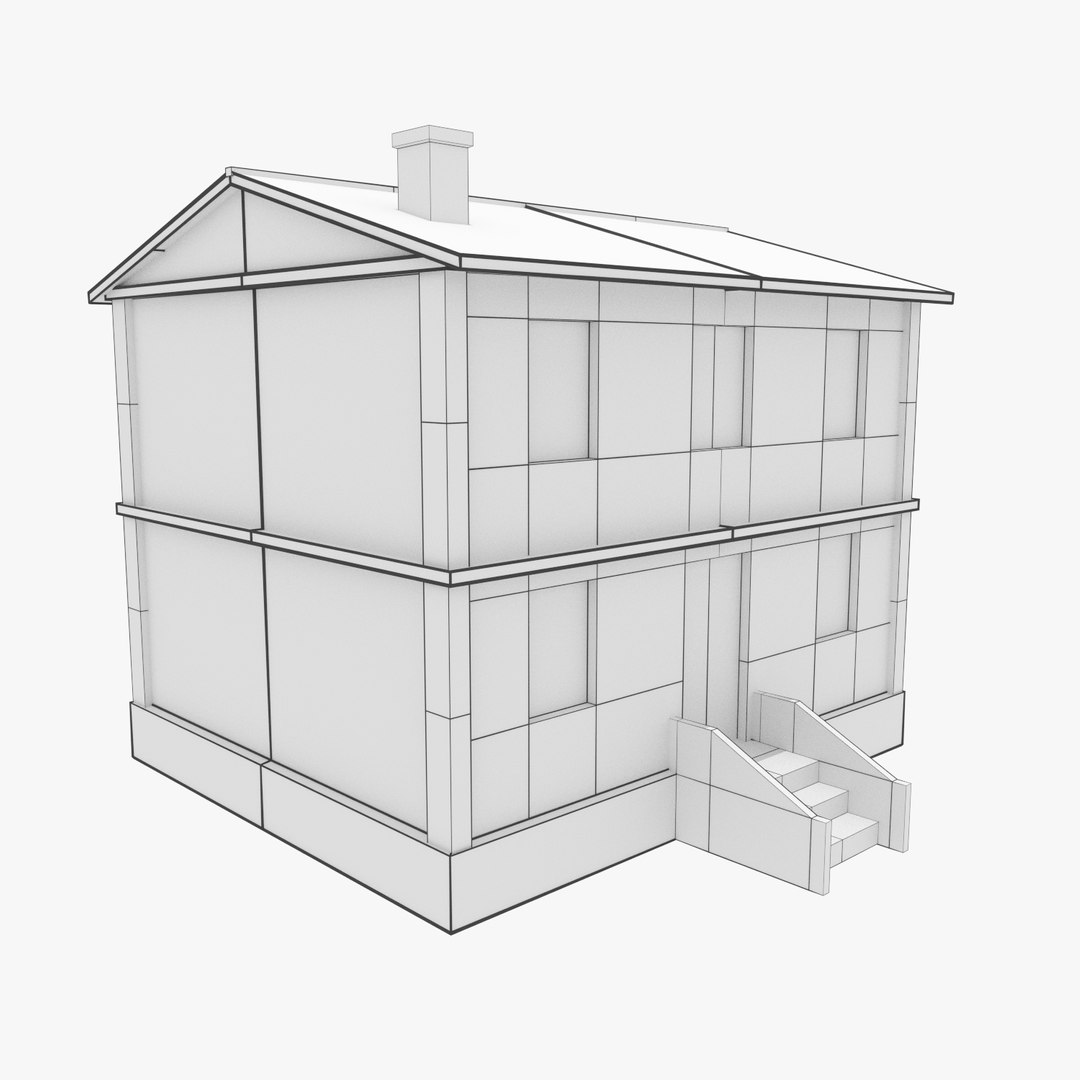 3d Model Brick House