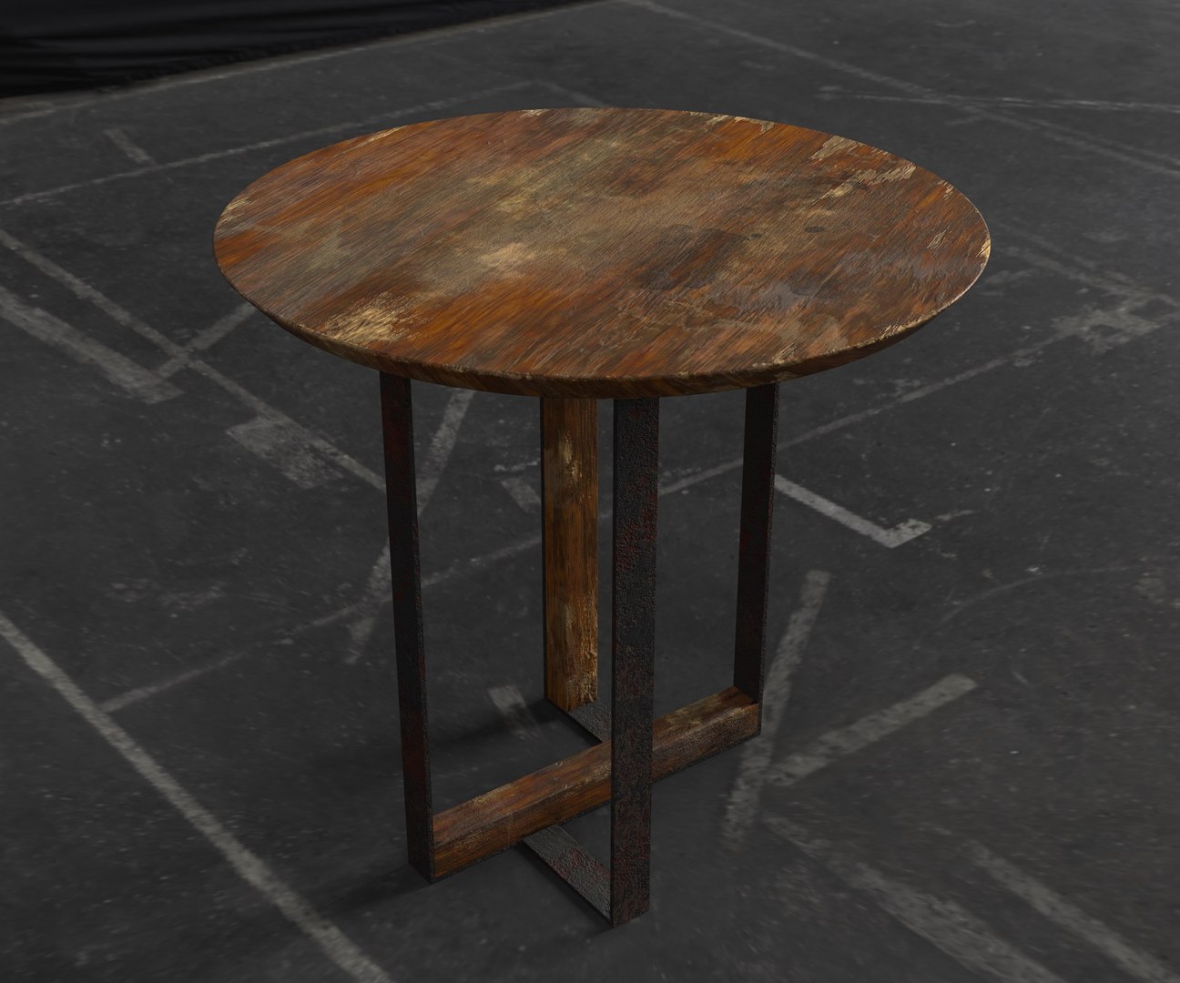 3D model old dirty desk abandoned - TurboSquid 1583568