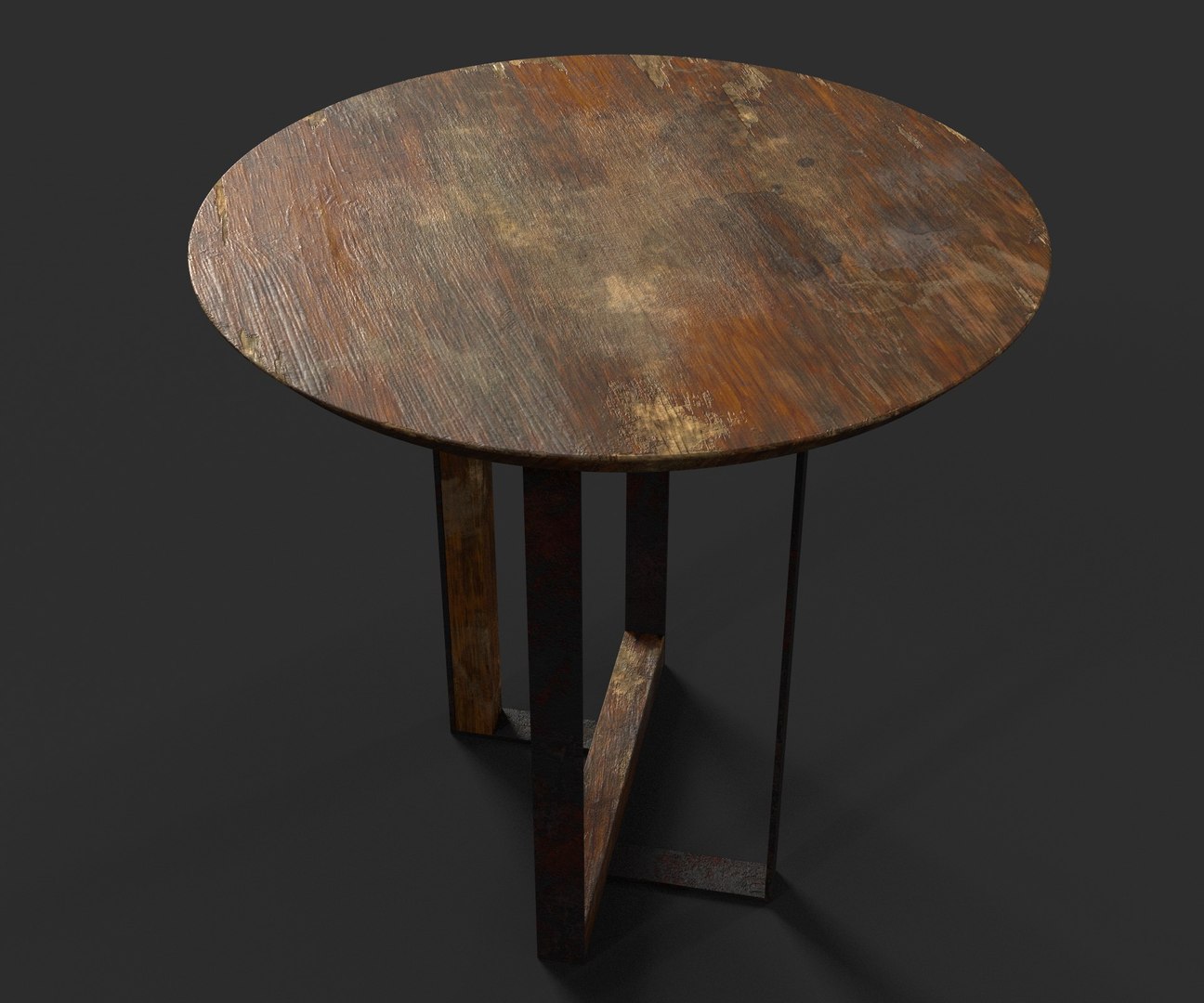 3D model old dirty desk abandoned - TurboSquid 1583568