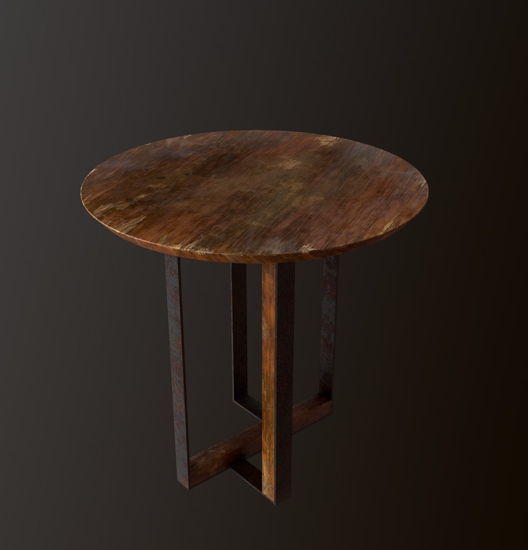 3D model old dirty desk abandoned - TurboSquid 1583568
