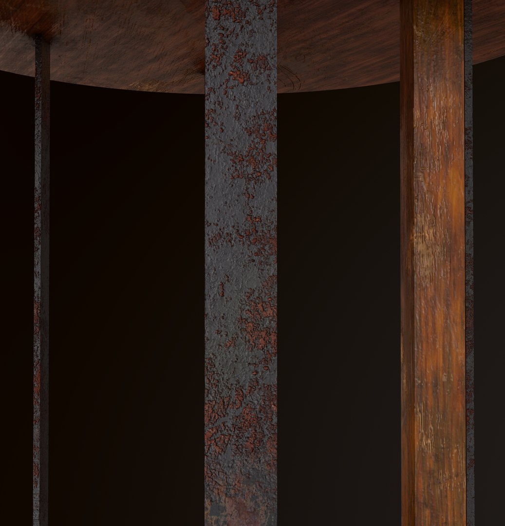 3D model old dirty desk abandoned - TurboSquid 1583568